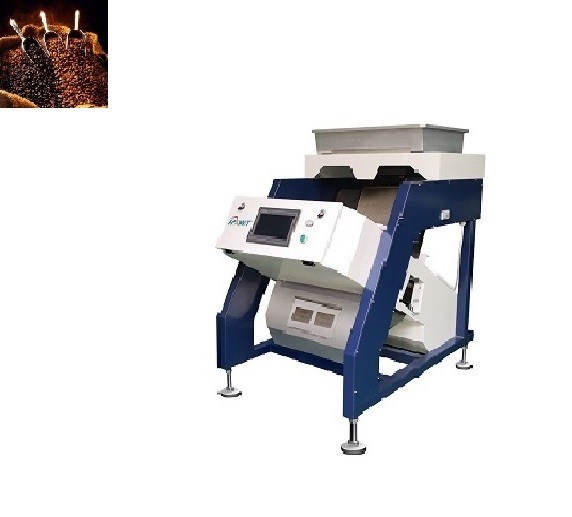 Mini One Chute Coffee Beans Color Sorting Machine 64 Channels 0.5~0.9 T/H