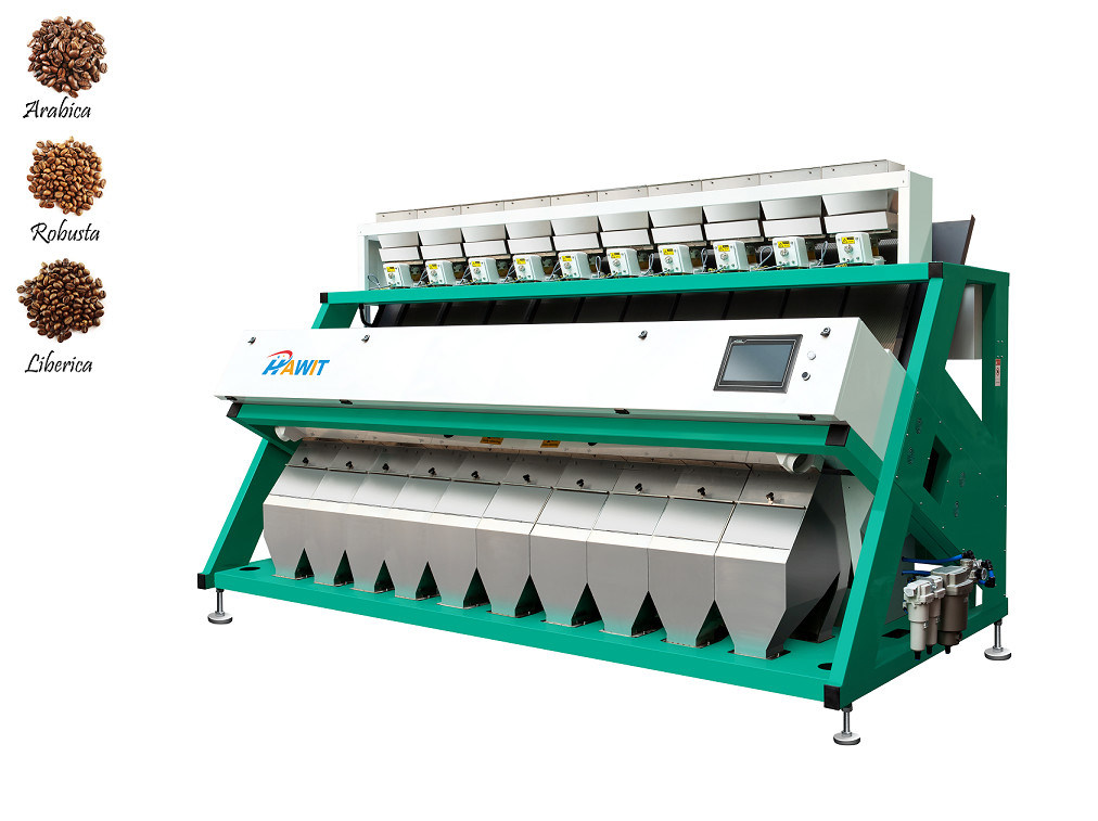 High Resolution CCD Camera Coffee Bean Color Sorter With Dedicated Lens
